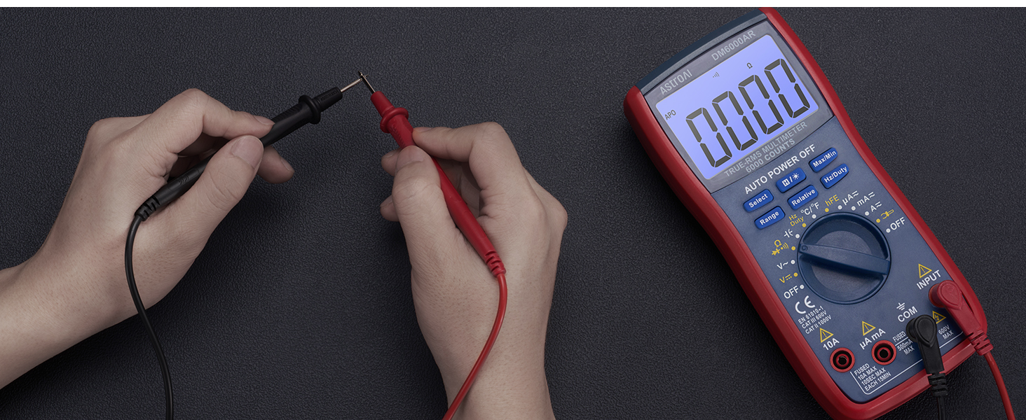AstroAI TRMS 6000 Counts Multimeter, Digital Multimeter and Analyzer, Digital Multi Meter, Volt ...