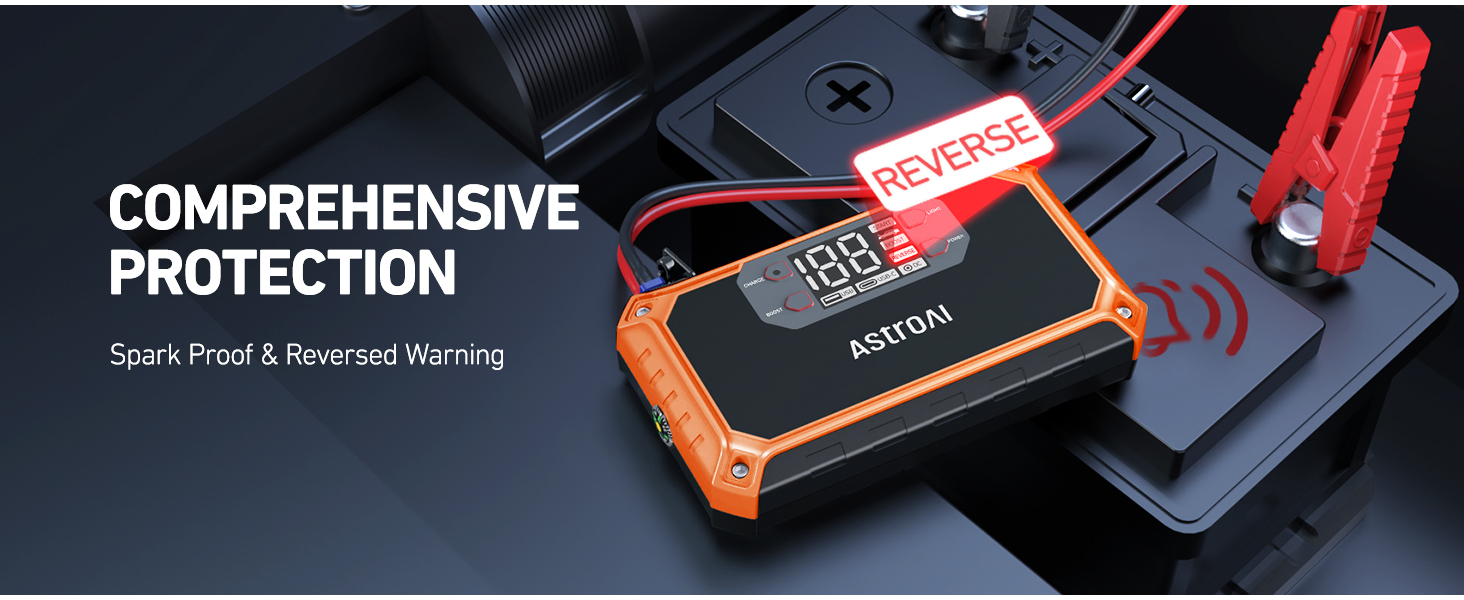 AstroAI Car Jump Starter, 2000A 12V 8-in-1 Portable Battery Jump ...