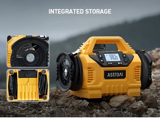AstroAI Multifunctional Air Compressor Heavy Duty 160PSI Portable Car Tyre Pump