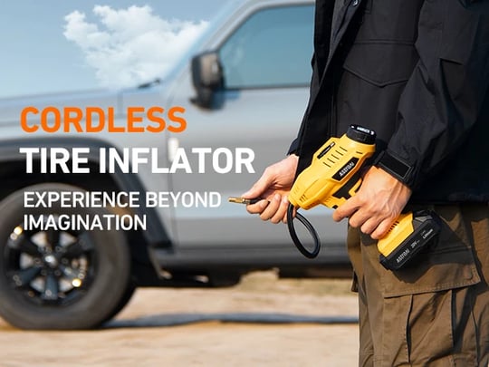 Battery powered tire inflator store